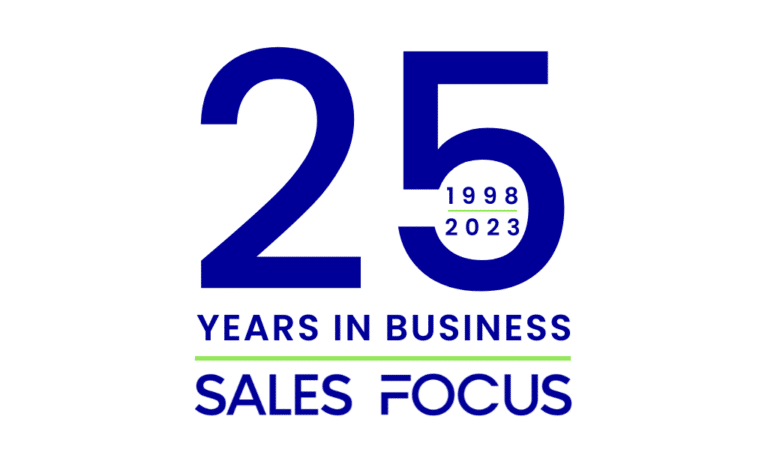 Sales Focus Inc. Unveils 25th Anniversary Logo