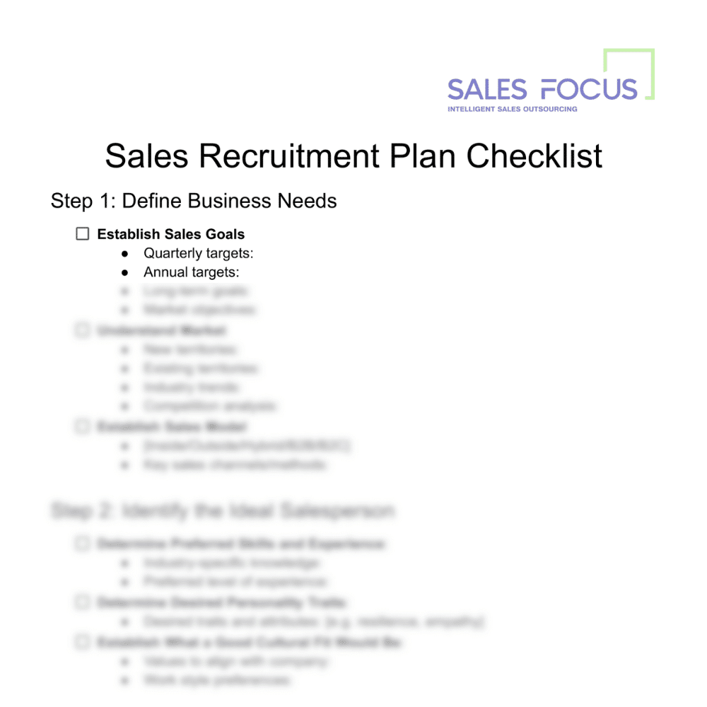 A Comprehensive Guide to Developing a Winning Sales Recruiting Plan